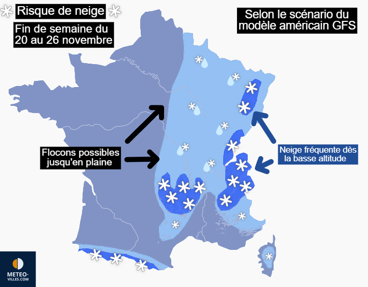 Actualités météo: Vers un refroidissement la semaine prochaine ? 18/11/2023